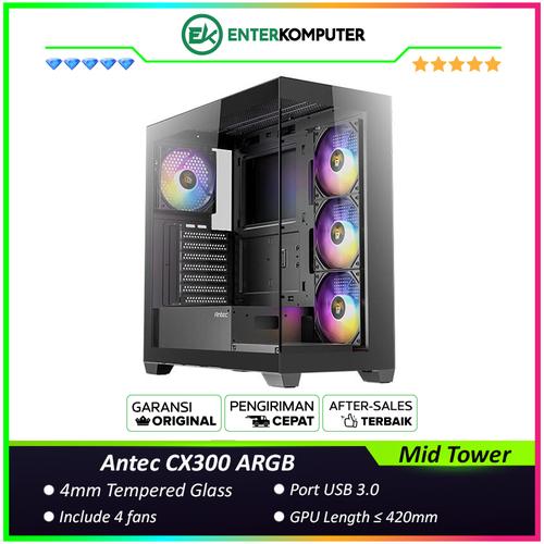 Promo Casing Antec CX300 ARGB - Mid-Tower Gaming Case - Panoramic View ...