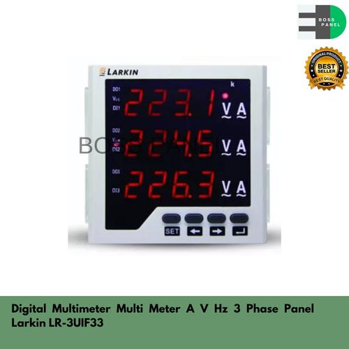 Jual Digital Multimeter Multi Meter A V Hz 3 Phase Panel Larkin LR ...