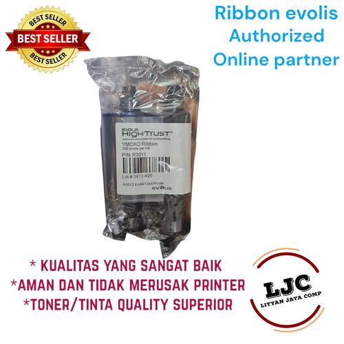 Jual RIBBON EVOLIS PEBBLE4 - DUALYS3 - COLOR YMCKO 200 SISI | PN ...