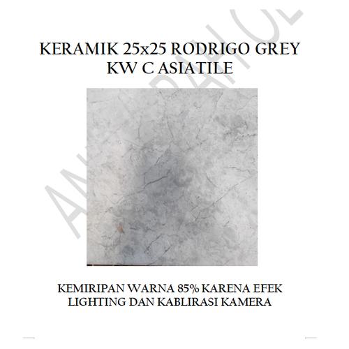 Jual KERAMIK LANTAI KASAR 25x25 RODRIGO GREY KW C ASIA TILE // KERAMIK ...