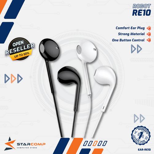 Jual Robot RE10 Original Wired Bass Earphone RE-10 High Sound Music ...