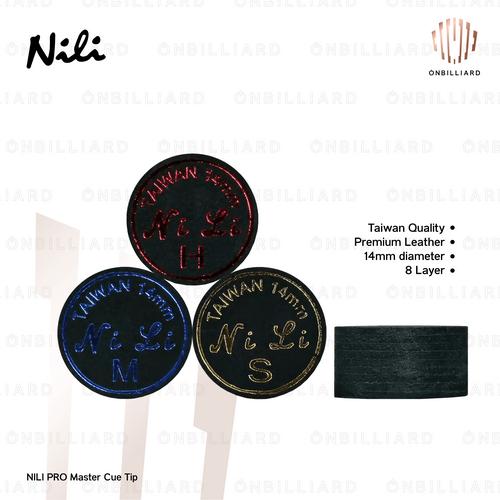 Jual NILI PRO Master Cue Tip Billiard Biliar Soft Medium Hard Original ...