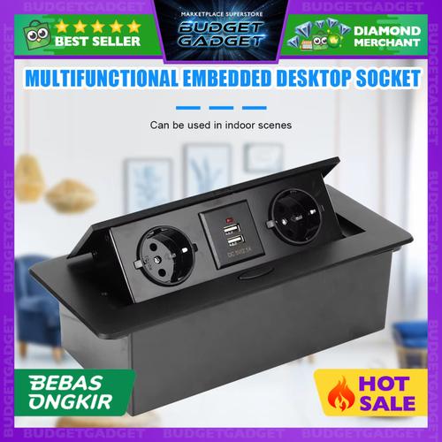 Jual Colokan Listrik Stop Kontak Tanam Meja Pop Up Electric Plug Socket ...