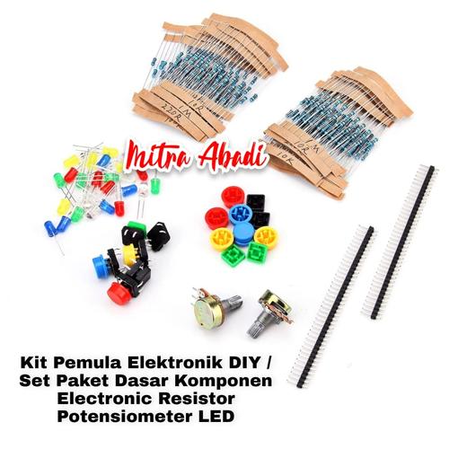 Jual Kit Pemula Elektronik DIY / Set Paket Dasar Komponen Electronic ...