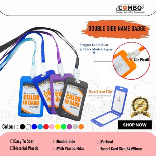 Jual Card Holder / Gantungan Kartu Casing ID Card / Name Tag Colour ...