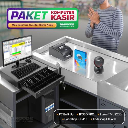 Promo Paket Komputer Kasir + Ipos 5 Pro + Epson TMU220D + CD680 + CK ...