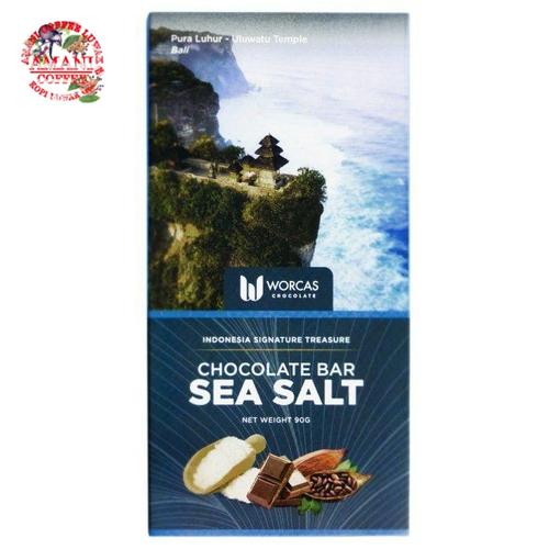 Jual Worcas Chocolate Bark Dark Chocolate Seasalt Cokelat coklat 90 ...