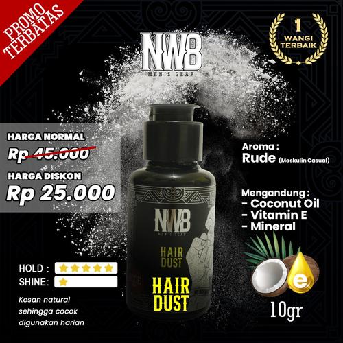 Jual Hair Powder + Coconut Oil + Vitamin / Hair Dust / Pomade Bubuk / Pomade tabur / NWB Men's ...