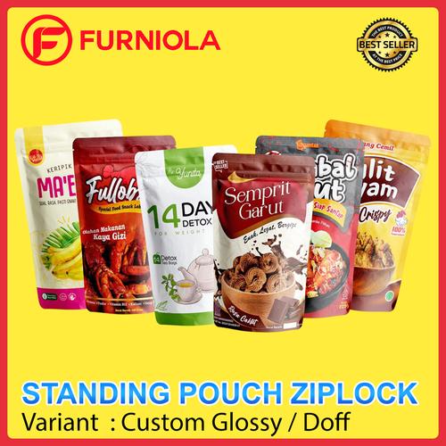 Jual Cetak Standing Pouch Custom Desain ZIPLOCK Murah / Print Kantong ...