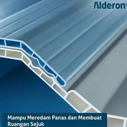 Jual Atap uPVC Alderon R830 Double layer 10mm - panjang 2 Meter - Putih ...