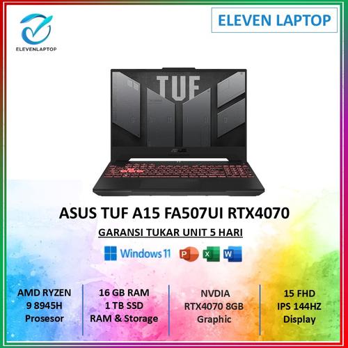Jual Asus TUF A15 FA507UI RTX4070 8GB Ryzen 9 8945H 16GB 1TB Windows11 ...