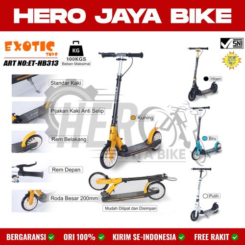 Jual Scooter Skuter Besi EXOTIC ET HB 313 Roda Besar Ada Rem Tangan ...