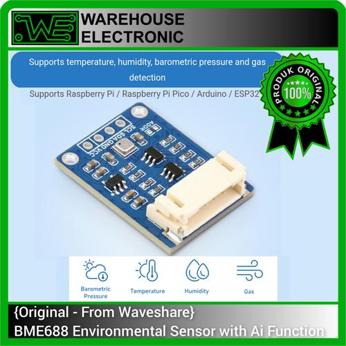 Jual Modul BME688 Supports Temperature Humidity Barometric Pressure Gas Detection - ORIGINAL ...
