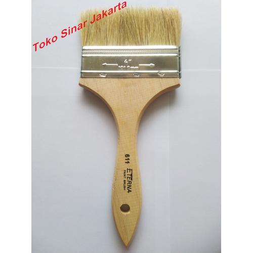 Jual Kuas Cat 4 " Inch ETERNA Kuas Cat Kayu Besi Tembok Dinding Beton ...
