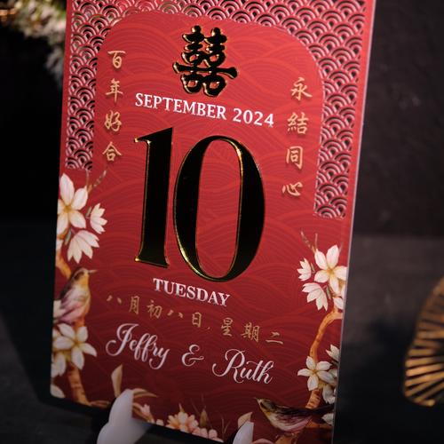 Jual Acrylic Wedding Calendar / Sangjit Kalender Wedding Phoenix Type ...