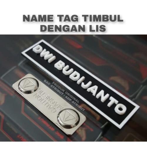 Jual Papan Nama - Name Tag dada Huruf timbul super premium - Jakarta ...