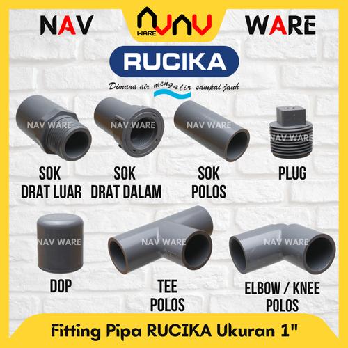 Jual RUCIKA Fitting Pipa PVC AW 1 Inci Original - Faucet Sock Drat ...