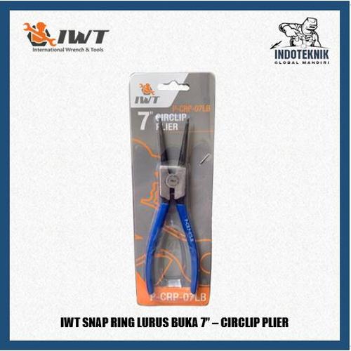 Jual IWT Tang Snap Ring LURUS BUKA 7" - Circlip Plier Tang Snapring ...