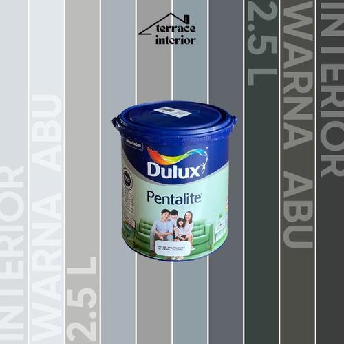 Jual Cat Tembok Dulux Pentalite Interior 2.5L warna Abu Grey Doff Matt ...