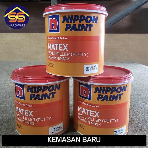 Jual Nippon Paint PLAMIR TEMBOK MATEX 1KG Wall Filler Putty Interior ...