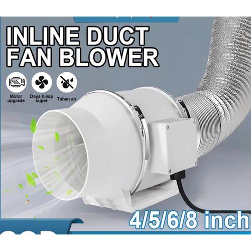 Jual 4/6/8 inci Kipas Asap Dapur/ Kipas Ventilasi Exhaust Fan Daya ...
