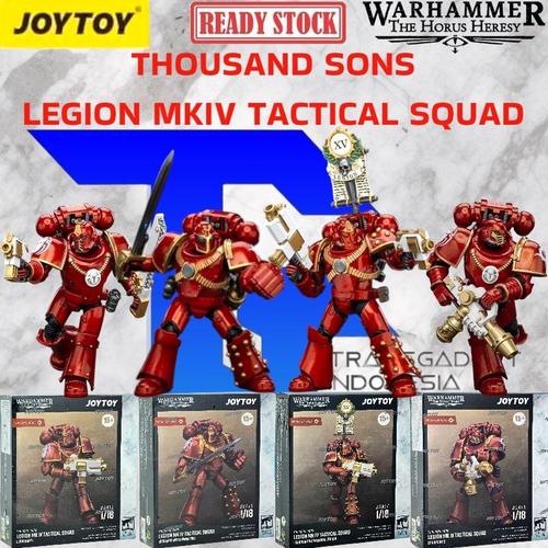 Jual JOYTOY Warhammer The Horus Heresy Thousand Sons Legion MK IV Tactical Squad - Sergeant With ...