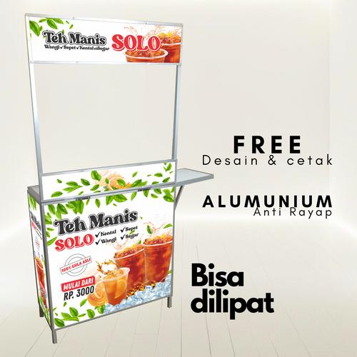 Jual Booth Portable Alumunium Meja Lipat Jualan Gerobak Usaha Custom ...