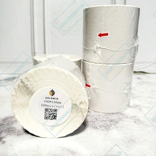 Jual Label Barcode 100x150MM Goldwin / Sticker Thermal Resi ISI 500 ...