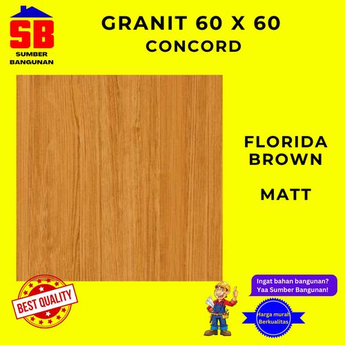 Promo GRANIT 60 X 60 CM GRANIT CONCORD FLORIDA WOOD BROWN GRAMIT MATTE ...