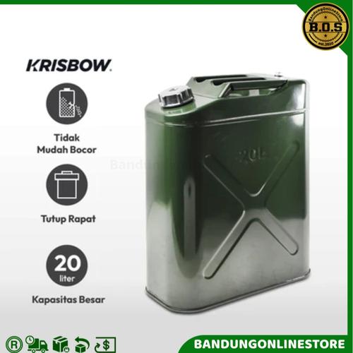 Jual Jerigen Bensin Krisbow 20 Liter Jerigen Gasoline Jerry Can Jerigen ...