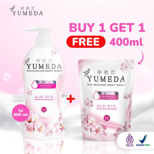 Jual [BUNDLING] YUMEDA Nourishing Body Wash Yoshino Sakura Pump Bottle ...