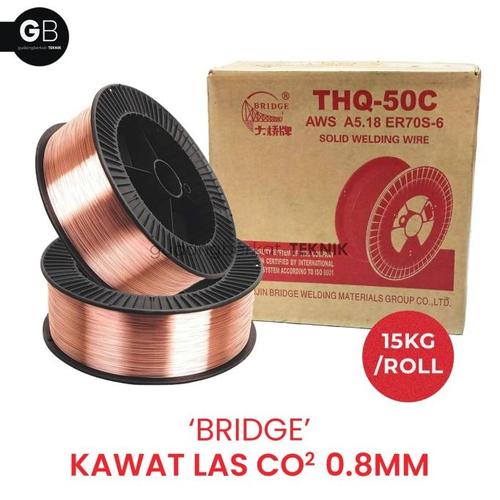 Jual KAWAT LAS CO 0.8MM / KAWAT LAS CO2 0.8MM ROLL 15KG - BRIDGE MIG WIRE - Jakarta Barat - Al ...