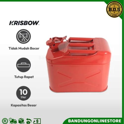 Jual Jerigen Bensin BBM Krisbow 10 Liter Jerigen Gasoline Jerry Can ...