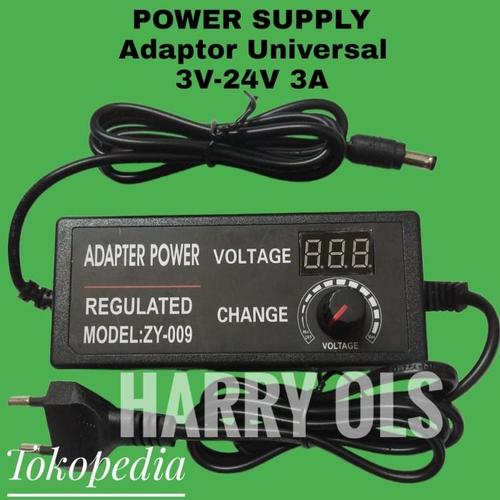 Jual New Adaptor Universal 3V 5V 6V 9V 12V 15V 18V 24V 2A 3A Ac 100V ...