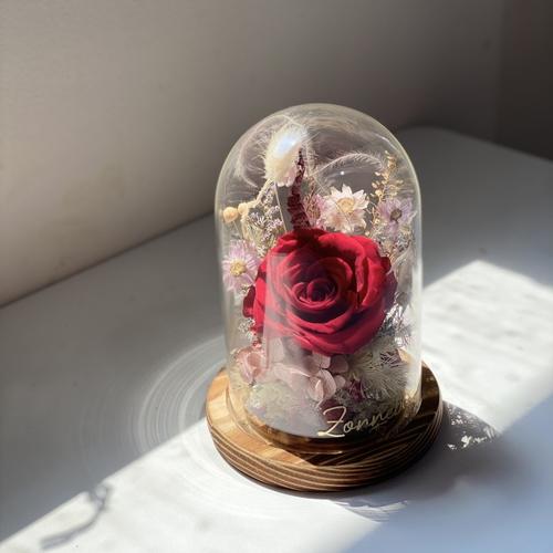 Promo Preserved Rose/Flower Dome/Everlasting Flower/Unique Gift/Bunga ...