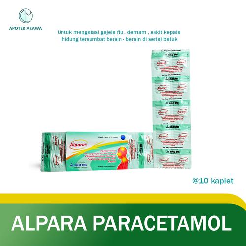 Jual ALPARA KAPLET STRIP @10 KAPLET / DEMAM, BATUK DAN PILEK / APOTEK ...