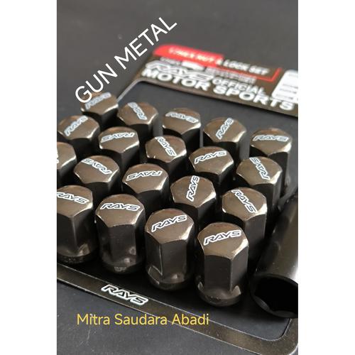 Jual Mur Roda Racing Rays 32mm Baut Racing - Hitam 1,25, Isi 20pc ...