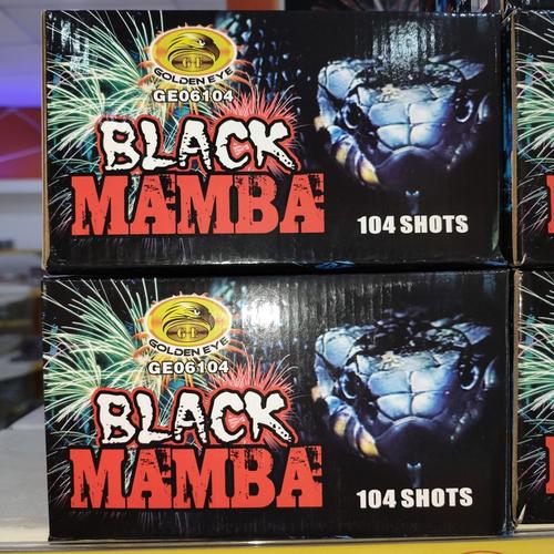 Promo Petasan Cakes 104 Shot Kembang Api Black Mamba Cake 0.6 inch 104 ...