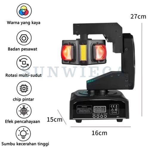 Jual Lampu Beam Mini Lighting Sound System Moving Head Beam Lampu Sorot ...