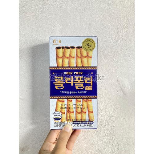 Jual HAITAI WAFER ROLL CHOCOLATE - ROLY POLY KOREA - Jakarta Utara ...
