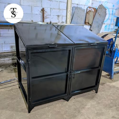 Jual Tempat sampah container besi portable 1000 L - 1200 Liter - 1200 ...