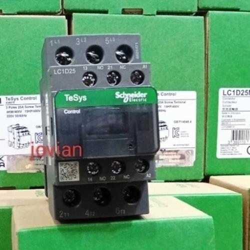 Jual Contactor kontaktor LC1D25M7 220vac 25A 3P SCHNEIDER - Jakarta Barat - jovian electric ...
