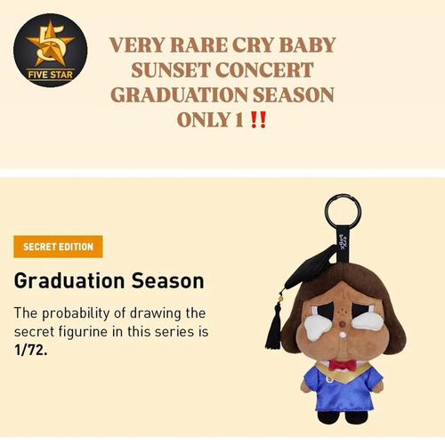 Jual POP MART Cry Baby Graduation Secret Sunset Concert Blind Box Asli ...