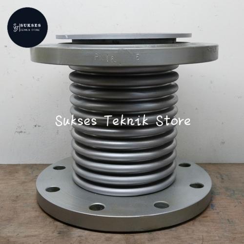 Jual Bellow Expansion Joint 3" inch × 300mm / Flange Besi JIS 10K DN80 ...