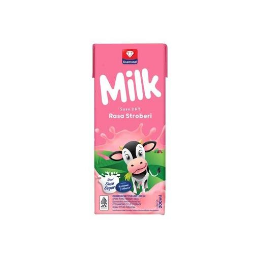 Jual Diamond Milk Susu UHT Strawberry 200 ML - Jakarta Pusat - Sweet ...