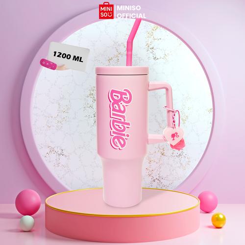Promo Miniso x Barbie Pink Collection Botol Double Wall Steel Bottle ...