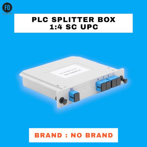 Jual PLC SPLITTER 1:4 BOX SC UPC pasif 1x4 sc upc kotak fiber optic fo ...