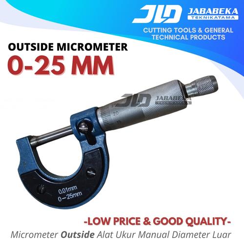 Jual Micrometer outside 0-25 mm Micro meter 0-25mm Manual Alat Ukur ...