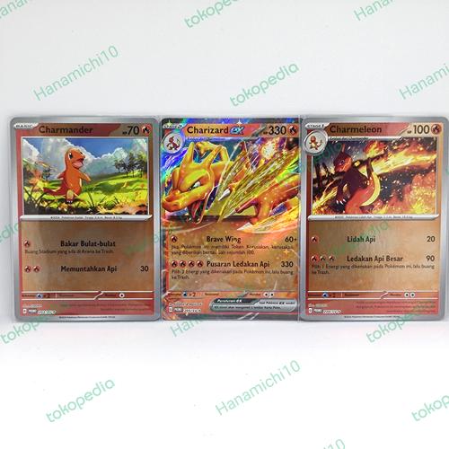 Jual Charizard EX Promo Full Evolution Line Termasuk 1 set Pokemon TCG ...