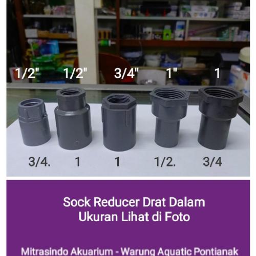 Jual Sock Reducer Drat Dalam Pipa Paralon PVC Ukuran Lihat di Foto dan Varian - Drat 1" - 3/4 ...